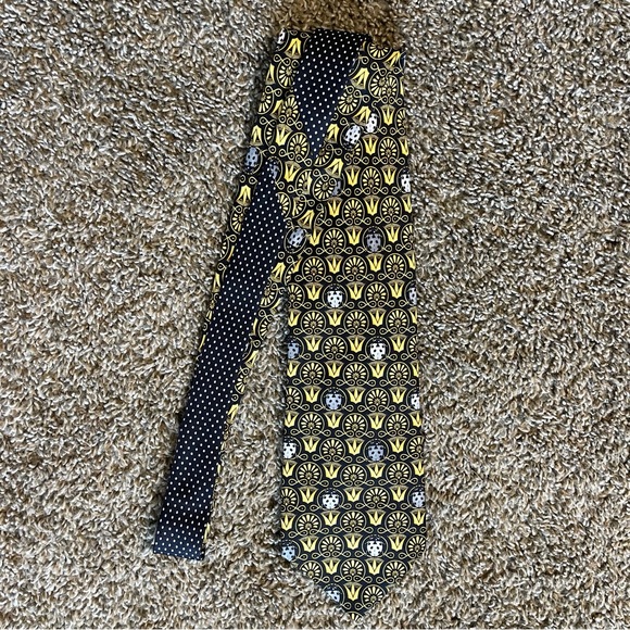 Versace | Accessories | Gianni Versace Rare Tie Black Ladybug Flower ...